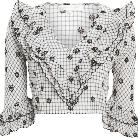 LoveShackFancy | Tops | Loveshackfancy Blake Crop Top | Poshmark